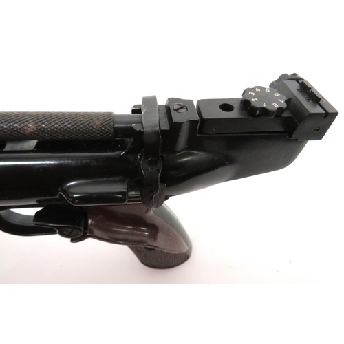 Webley & Scott Typhoon Air Pistol .22, 7 3/4 inch, blackened barrel ...