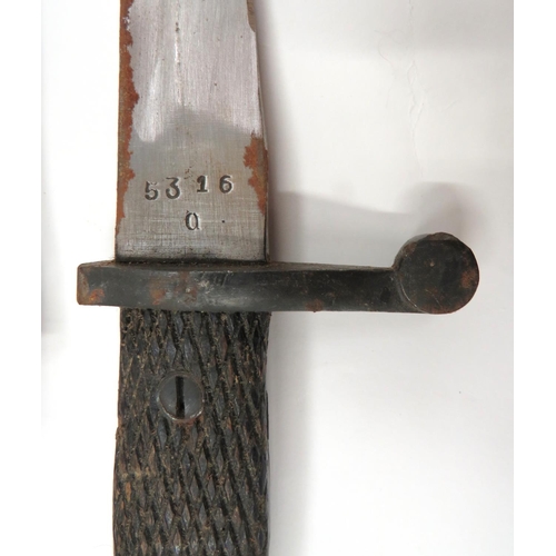 Commonwealth LIAI Bayonet 8 inch, single edged, clipped point blade ...