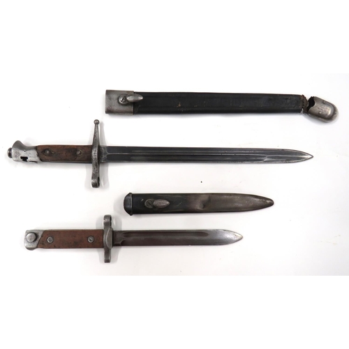 Two Italian Bayonets consisting M1891 Carcano Truppi Speciali. 11 3/4 ...