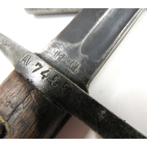 Two Italian Bayonets consisting M1891 Carcano Truppi Speciali. 11 3/4 ...