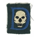 D Troop, No. 3. Commando WW2 attributed formation sign badge c. 1941 ...
