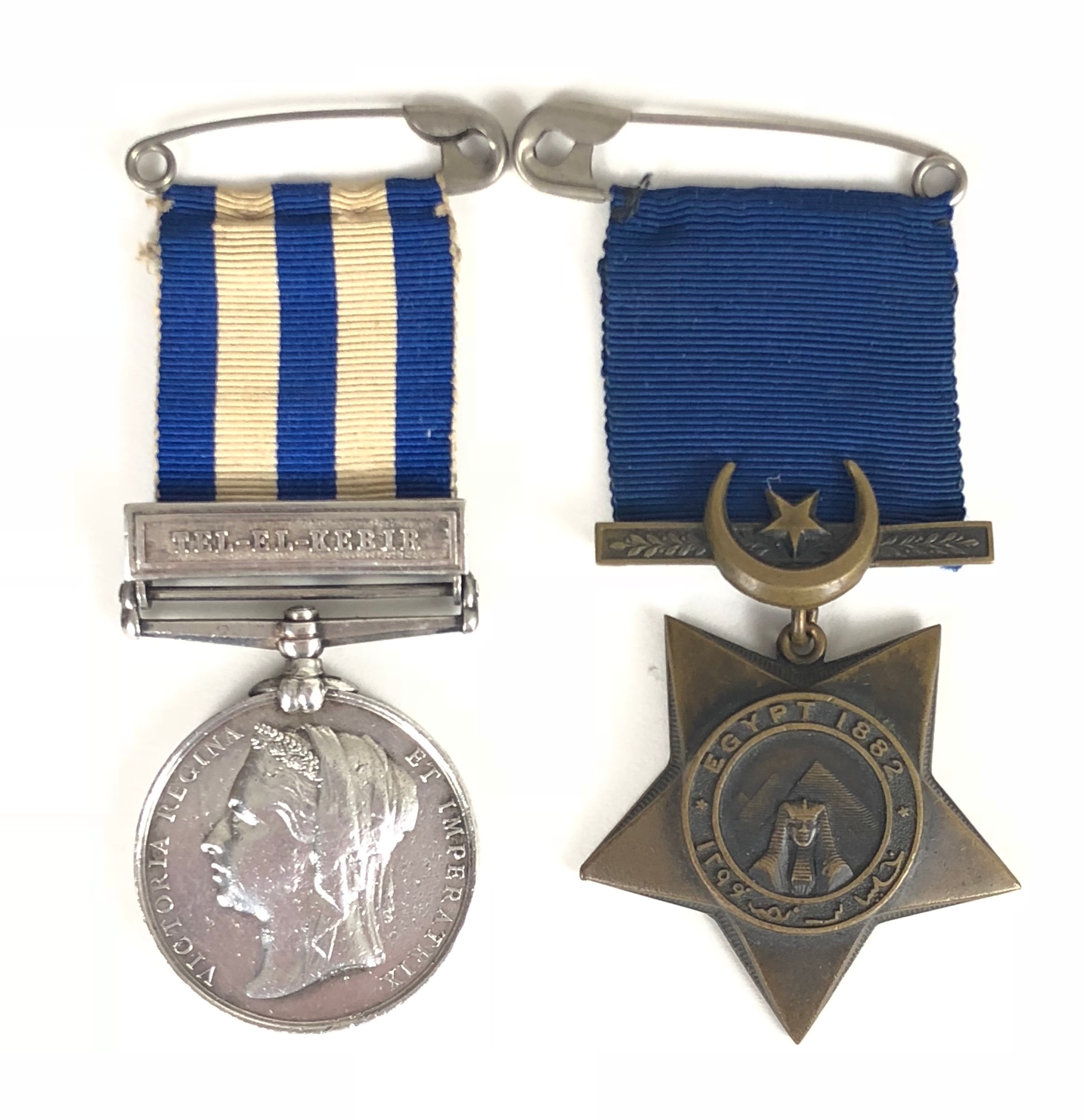 Royal Artillery Egypt Medal, clasp “Tel-El-Kebir” Medal Pair.Awarded to ...