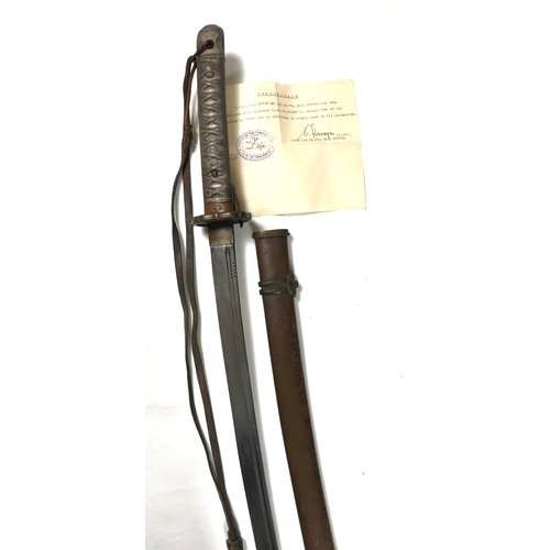WW2 Japanese Army NCO's Katana Sword. Indian Army Confirmed Bring Back ...