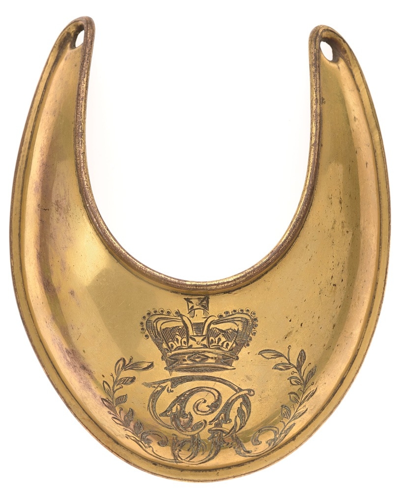 Georgian Officer's Universal Pattern Gorget c. 1796-1830. Fine copper ...