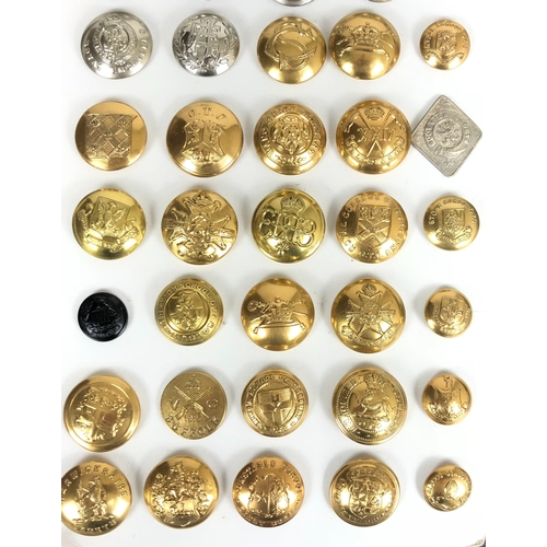45 assorted mainly Officer Military buttons. Good varied selection of ...
