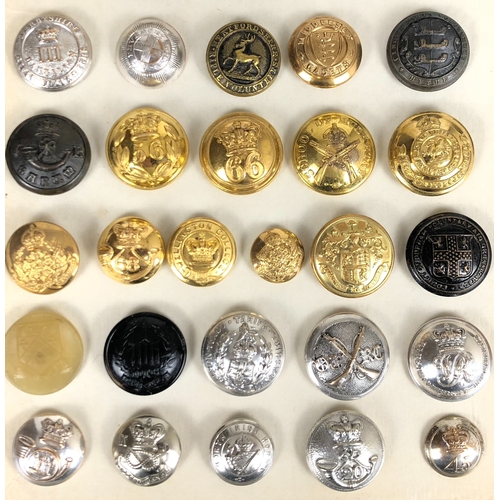 50 assorted mainly Officer Military buttons. Good varied selection of ...