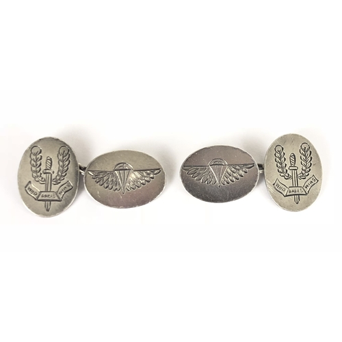 Special Air Service SAS Silver Cuff Links. This pair are engraved with ...