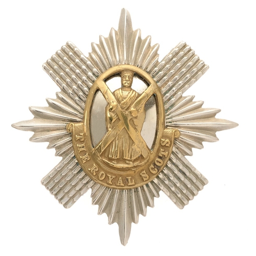 1st (Royal Scots) Regiment of Foot Victorian glengarry badge c. 1874-81 ...