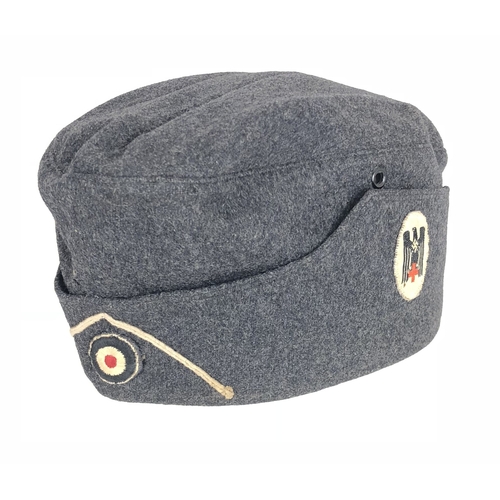 German Third Reich Red Cross field cap. Good scarce example of grey ...
