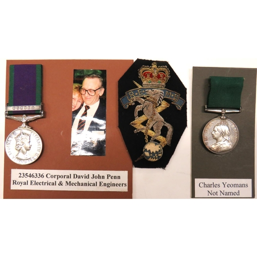 Victorian Volunteer LS & GC Medal And Borneo General Service consisting ...