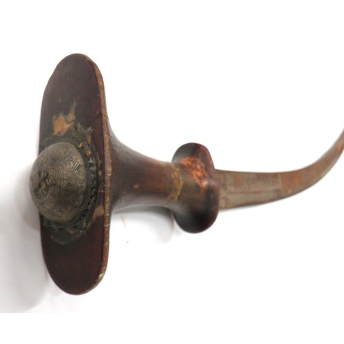 Mid 19th Century Ethiopian Sword29 1/2 inch Single edged curved blade ...