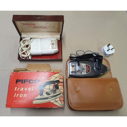 Boxed, vintage Remington electric shaver together with a boxed vintage ...