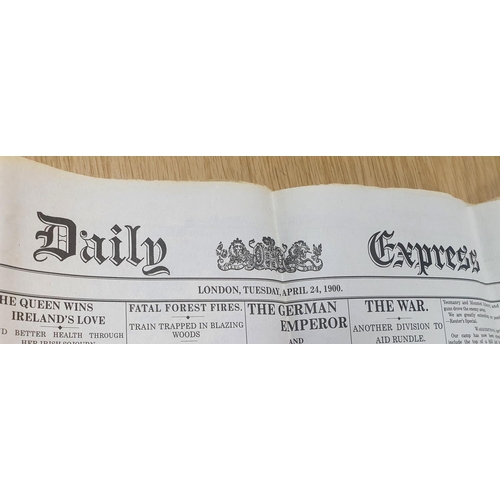 First ever publication of the Daily Express newspaper, 24th April 1900