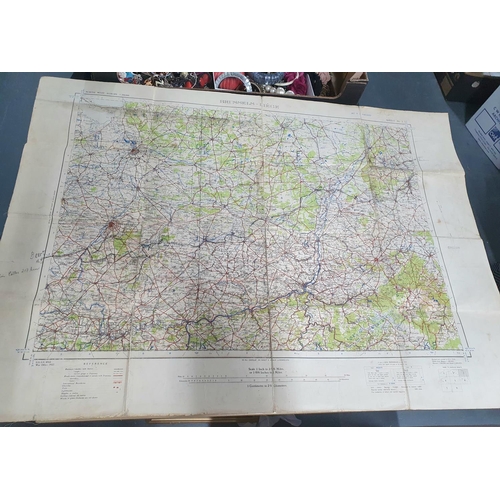 WWII British military map 1937 "Brussels-Liege" Please note - This map ...