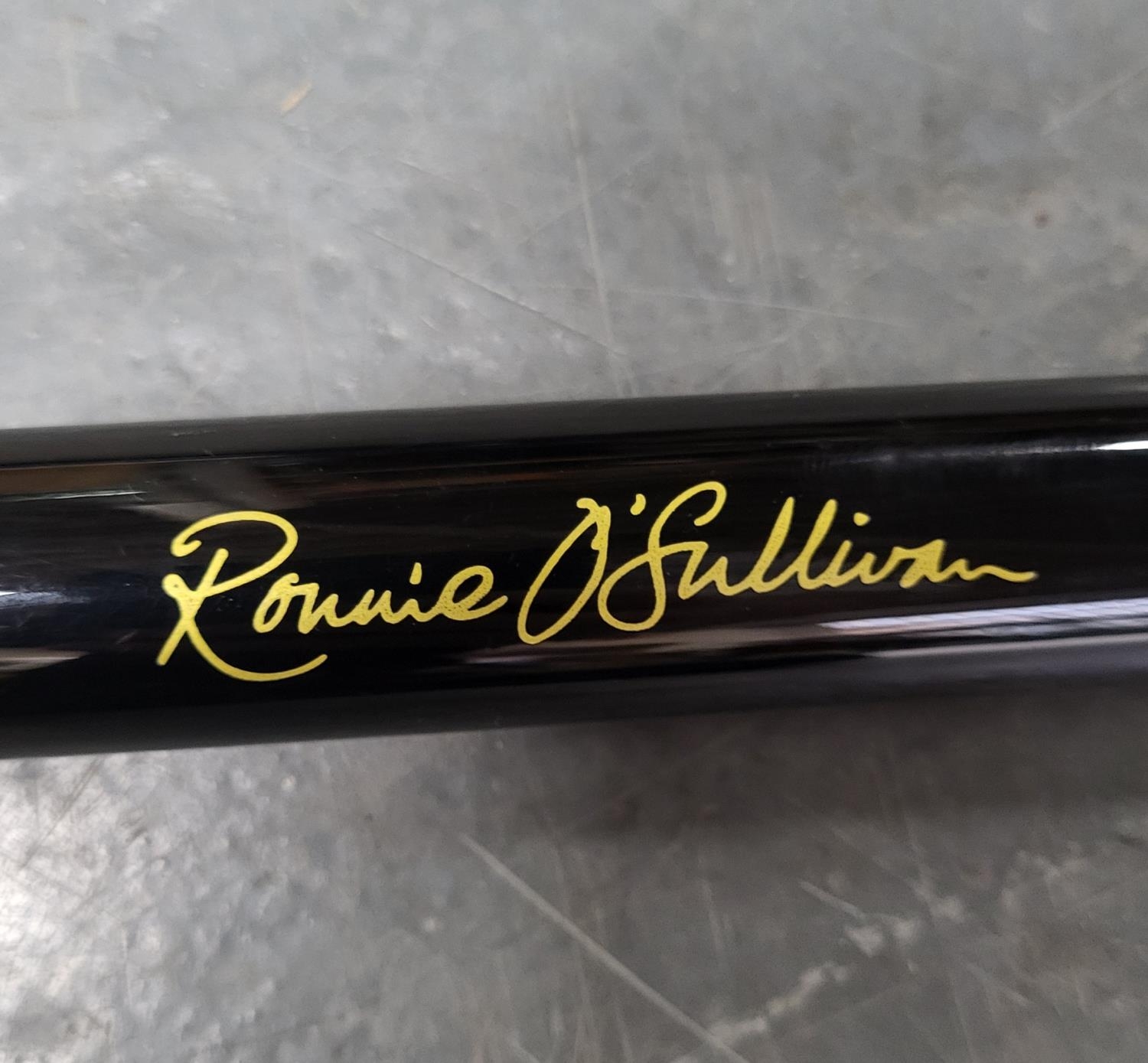Two BCE Custom 2-piece snooker cues one "Ronnie O'Sullivan" and the ...