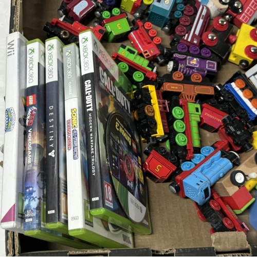 Collection of Toys including Xbox 360 games & Thomas the tank engine