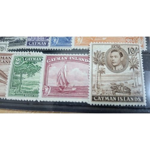 KGVI 1938 Cayman Islands, local motifs, complete set of 14, 1/4d to 10 ...