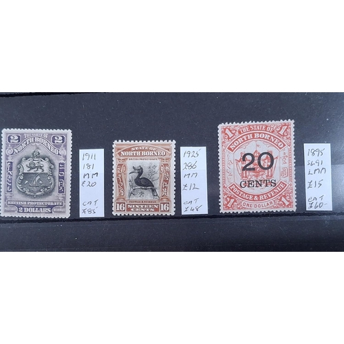 Five various stamps to include 3 early North Borneo including a 1911 $2 ...