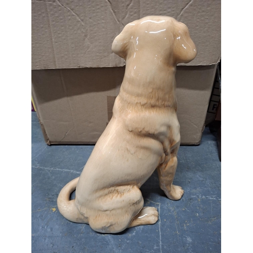 Large seated Beswick seated Labrador dog (35cm tall), Impressed ...