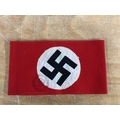 Nazi arm band believed to be original with unidentified German stamp to ...