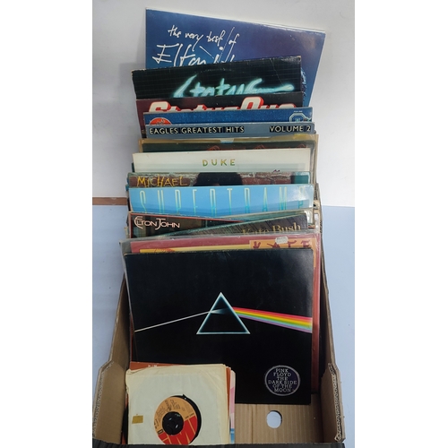 Good collection of vinyl records and singles including Pink Floyd, Kate ...