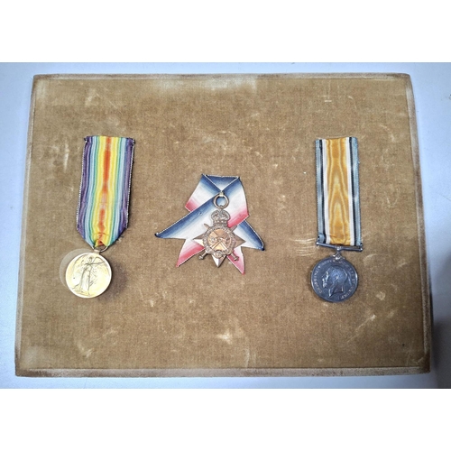 WW1 Military Medals Trio 1914-15 Star British War Medal & Victory Medal set for 200054 Sapper S WAIT