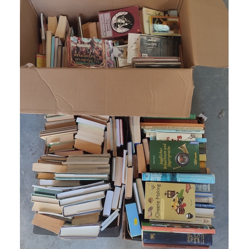 Three boxes of various books (Qty)