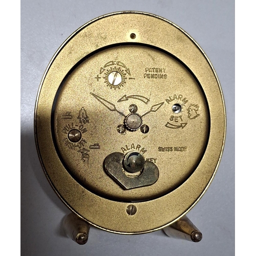 Vintage Swiza 8 Swiss made alarm clock