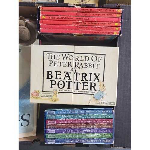 Box full of childrens books including The Snowman and Peter rabbit (Qty)