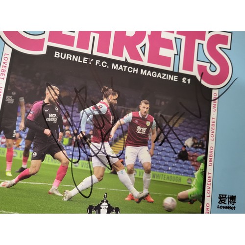 Collection 60/70s Burnley football programmes as well as a signed ...