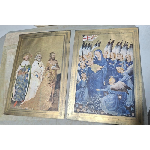 The Wilton Diptych prints, unframed