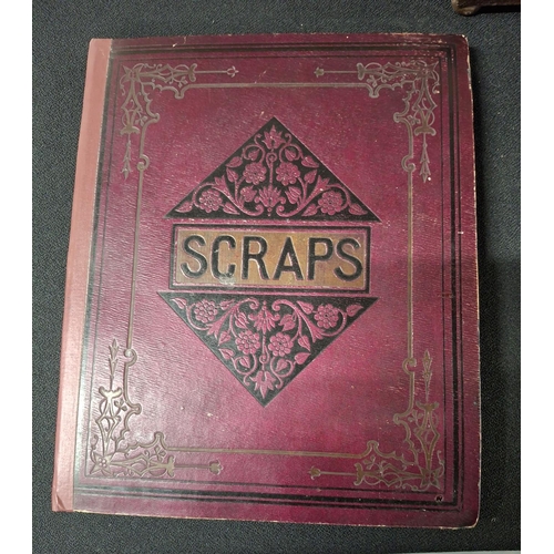 Stunning Victorian 1886 coloured cut-out scrap book (full) put together ...