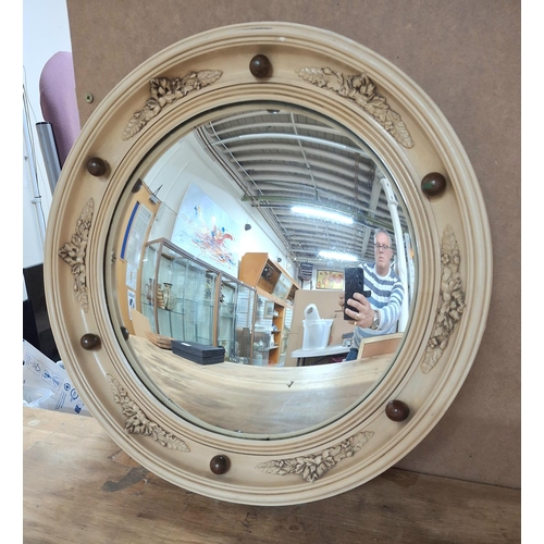 Mid 20th convex port-hole style mirror