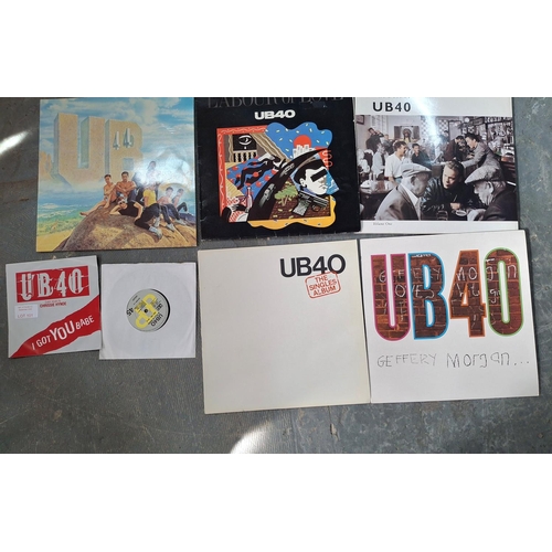 Five UB40 12" records and two UB40 7" singles (7)