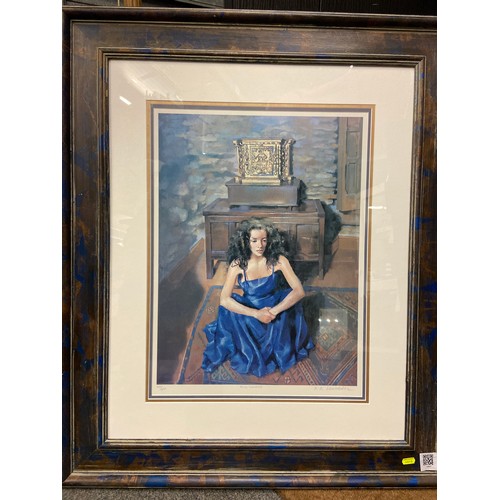 Robert Lenkiewicz 'Anna Seated' signed limited edition print 833/475 ...