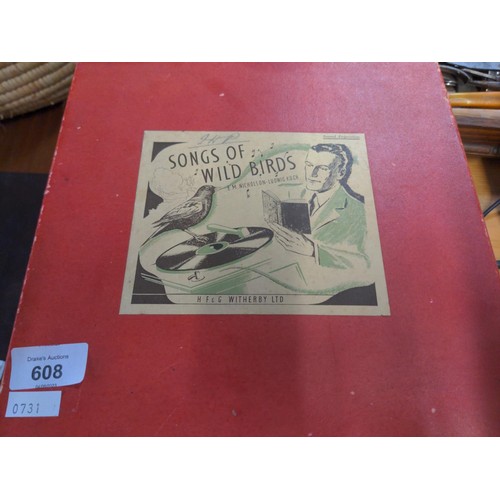 Songs of wild birds E.M. Nicholson-Ludwig Koch. Boxed vinyl recordings ...