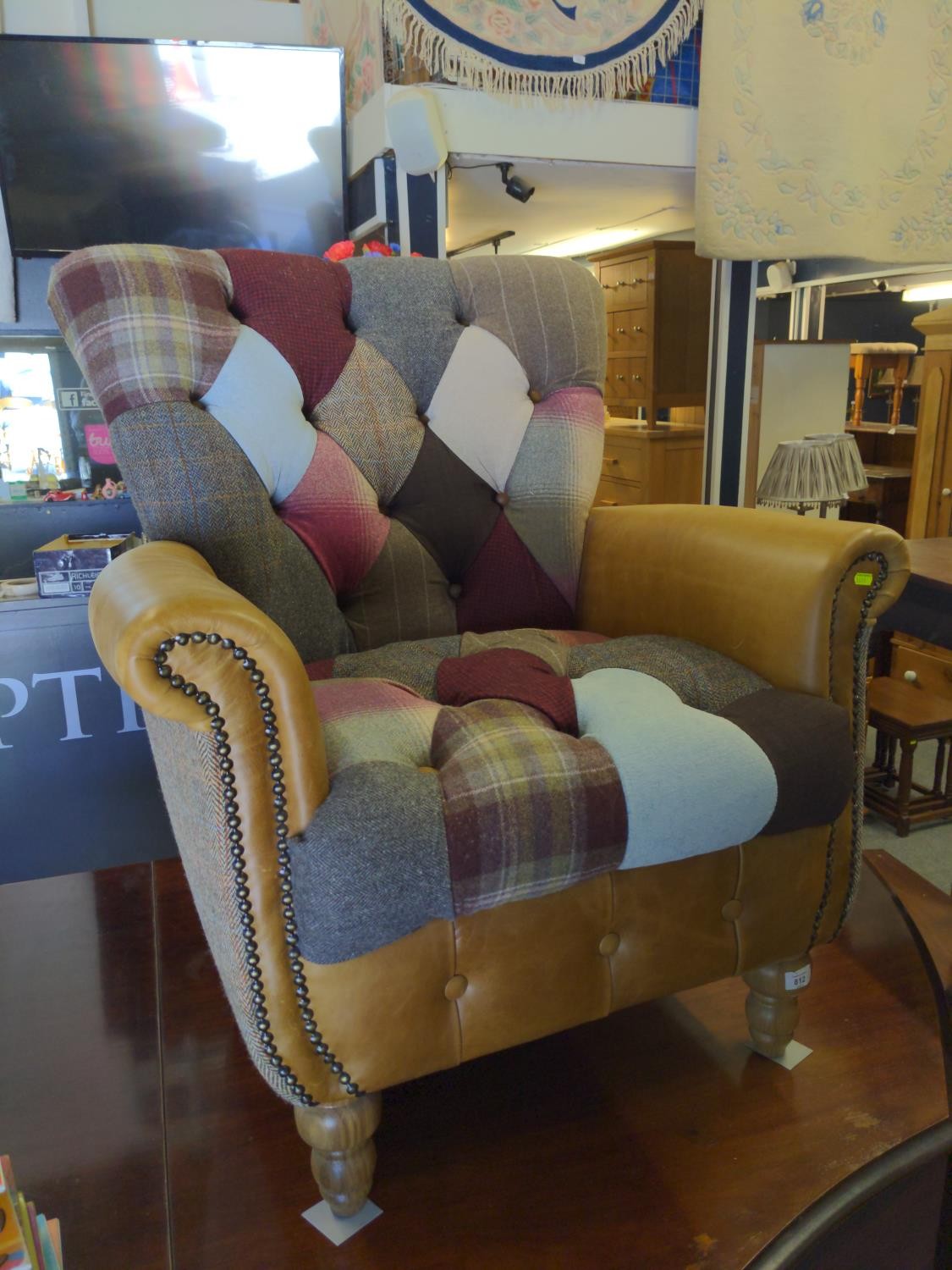 Vintage Sofa Company Gotham Patchwork Chair 92 x 80 x98cms