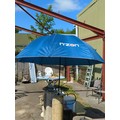 N'Zon 50" round brolly, with ground spiked end and ground fix eyelets