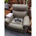 Leather TiMotion rising and reclining chair with electric controls and ...