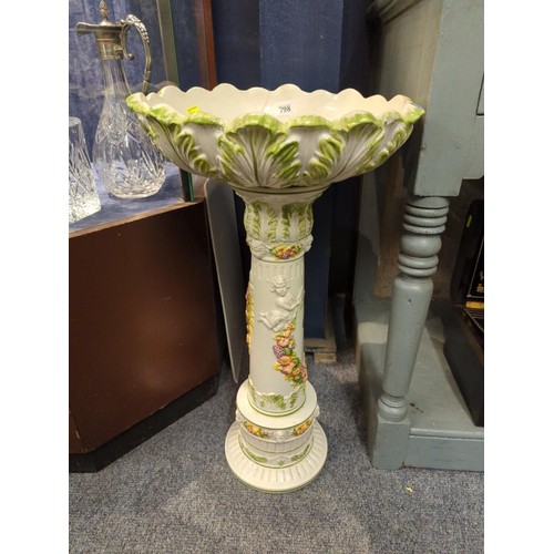 Two ceramic jardinier by Jaffe-Rose, height 76 and 66cm