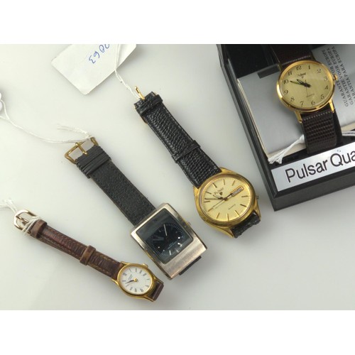4 x Pulsar wrist watches