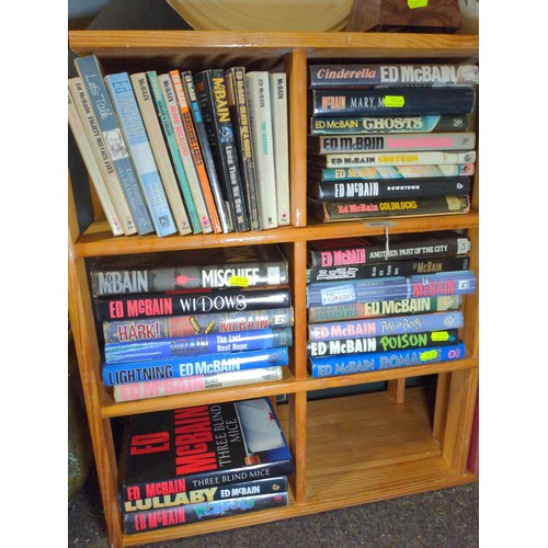 Five cubes of Ed McBain hard and softback books inc, Widows, Poison ...