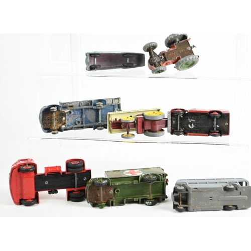 6x Dinky vehicles, Lesney steam engine model & Corgi flatbed truck