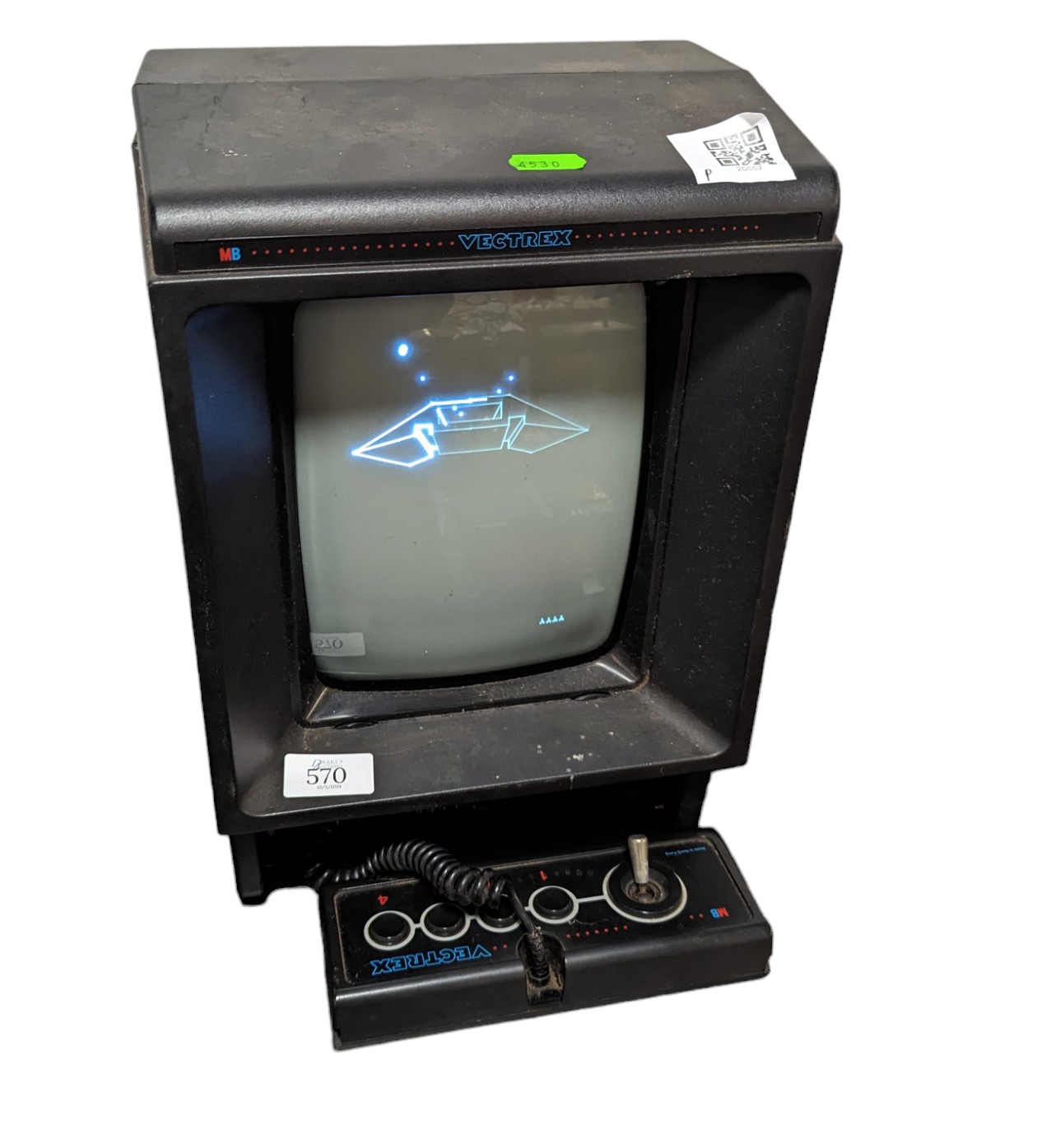 Vectrex model 3000 Retro game console. including 4 games BLITZ ...