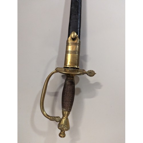 1796 pattern type infantry officer's sword, the blade with floral ...