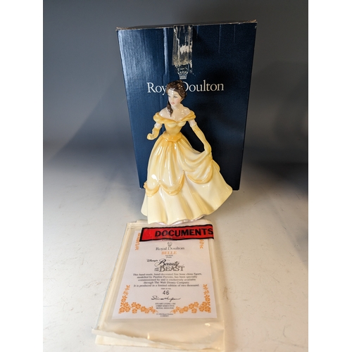 Royal Doulton the Disney Princess collection, Cinderella & Belle,
