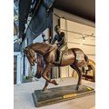 Juliana Collection horse & jockey, height 26cm
