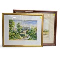 Allan Smith (1889-1963), two framed watercolour landscape paintings ...
