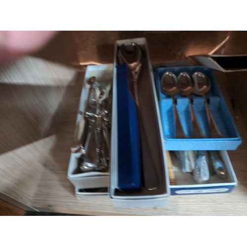 Small Selection of Boxed Cutlery including Serving Utensils