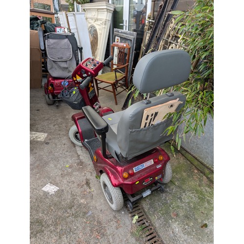 Rascal 388XL mobility scooter with keys, charger and paperwork.